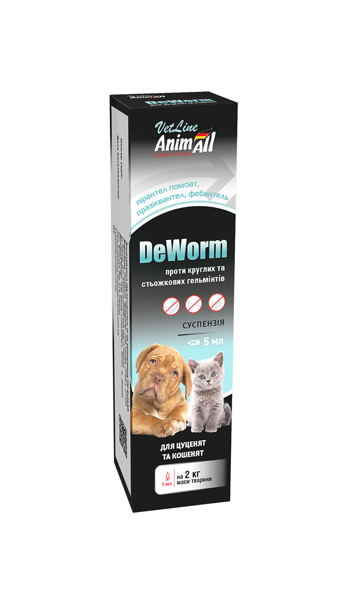 AnimAll VetLine DeWorm антигельминтный препарат для щенков и котят ...