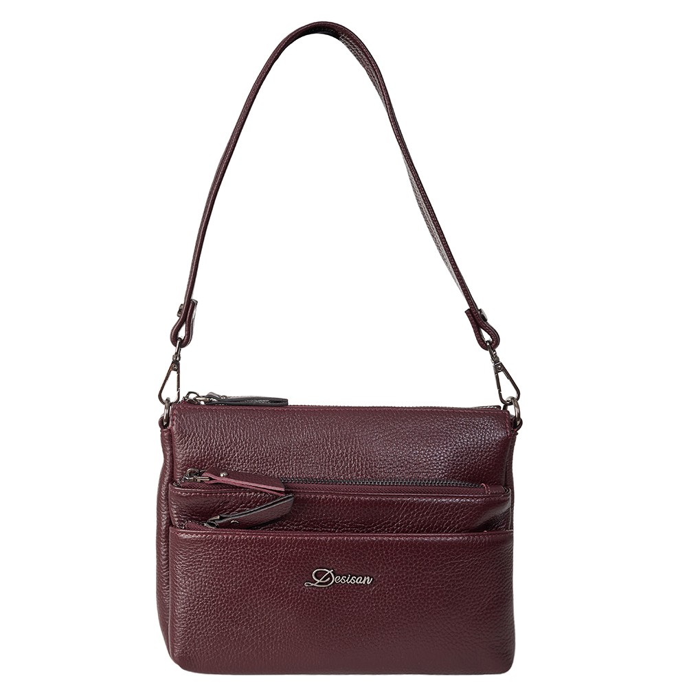 Сумка женская кожаная Desisan 7301-339 бордо от продавца: supercase – в ...