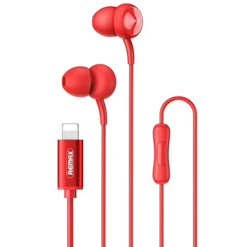 Навушники Remax RM-510i з мікрофоном Lightning (Red) (184005) купити в ...