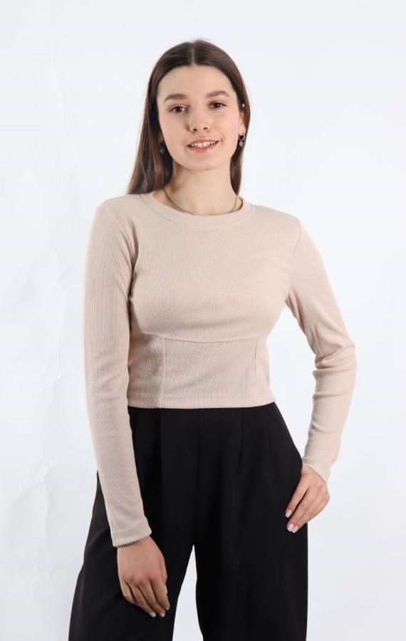 Кроп топ JakPani пд9816 бежевий 164 от продавца: My Georgik – в ...