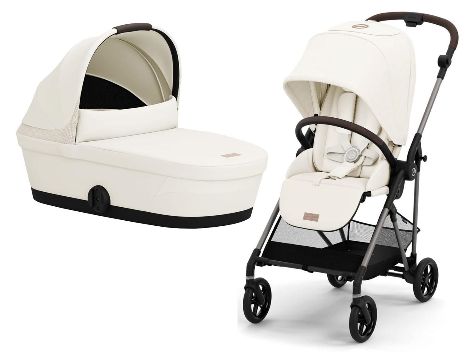 Универсальная коляска 2 в 1 Cybex Melio 3.0 Cotton White – фото, отзывы ...