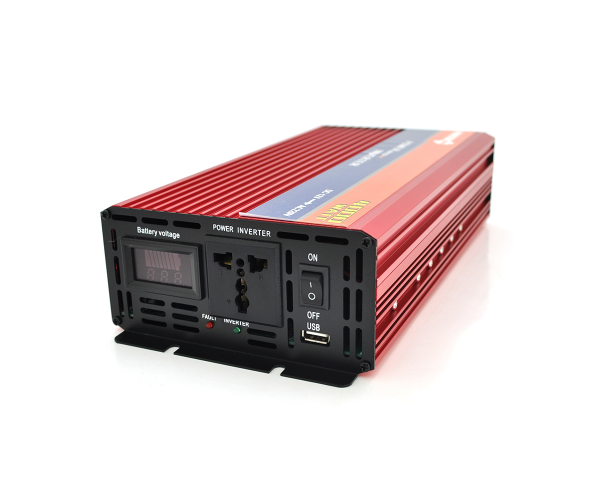 Інвертор напруги NV-4000(2000Вт)+LCD, 12/220V, approximated, 1 універсальна розетка, клем, Box ...