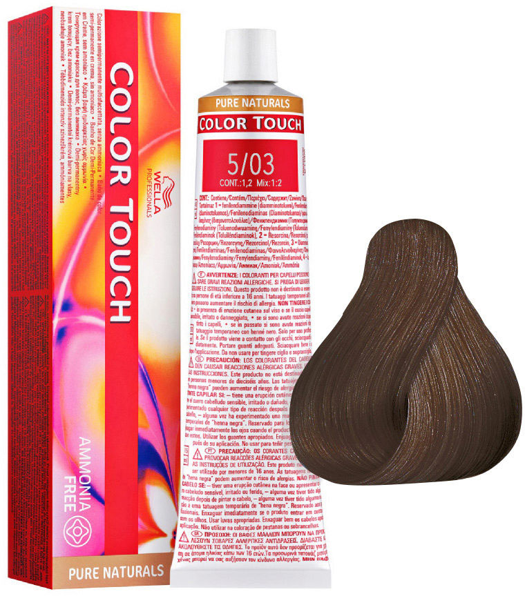 Краска для волос Wella Professionals Color Touch Pure Naturals 5/03 ...