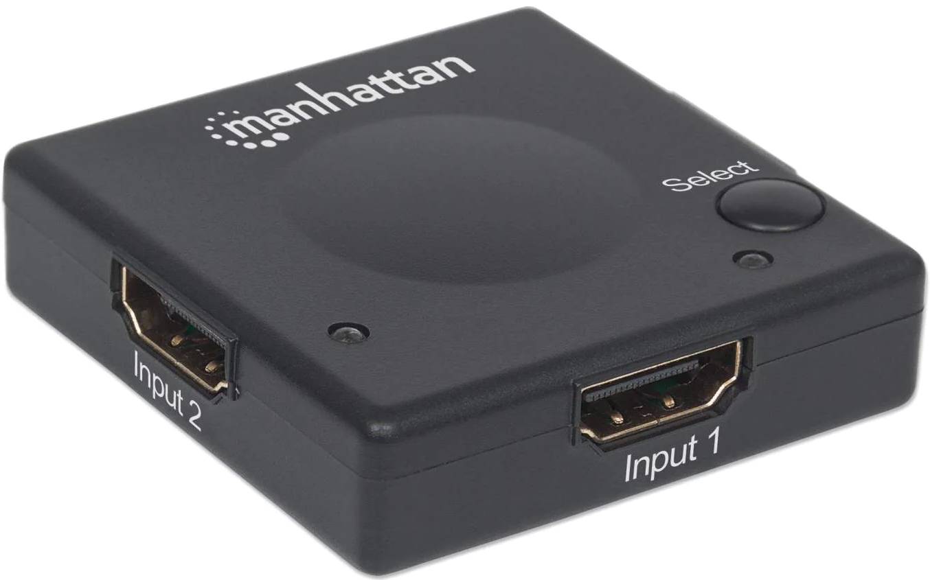 2-портовый HDMI-переключатель Manhattan 1080p Черный (766623207911 ...