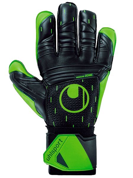 Вратарские перчатки Uhlsport CLASSIC SOFT ADVANCED черно-зеленые 5.5 ...