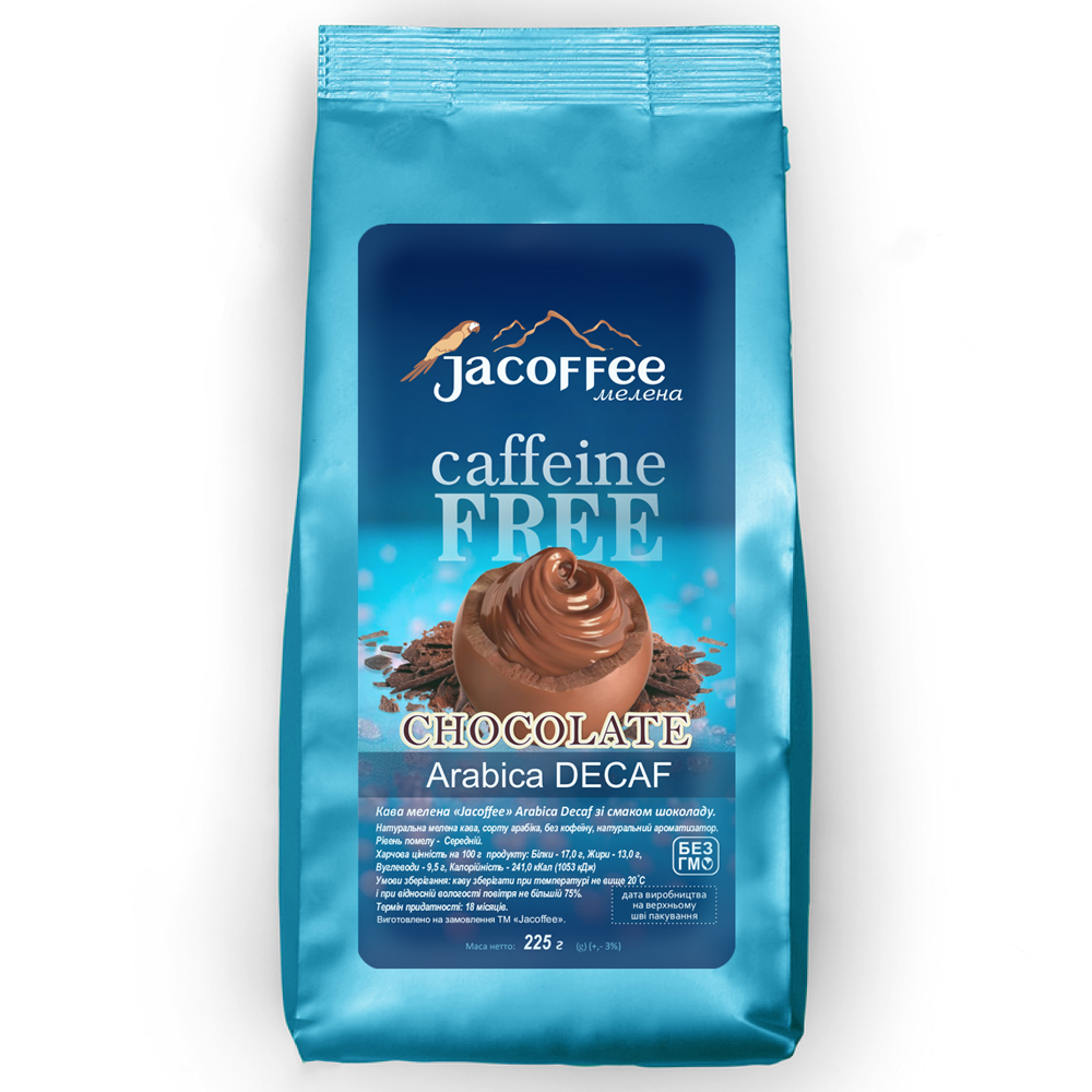 Купить Кофе молотый без кофеина Jacoffee Arabica, Шоколад, 225г ...