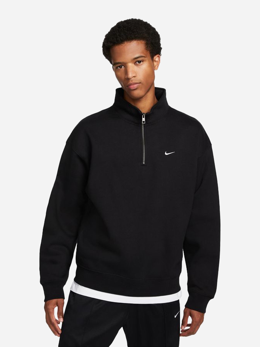 Толстовка мужская Nike Solo Swoosh 1/4-Zip Top "Black" DQ5209-010 S ...