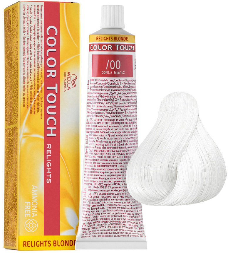 Полустойкая безаммиачная краска Wella Color Touch Relights Blonde - 00 ...