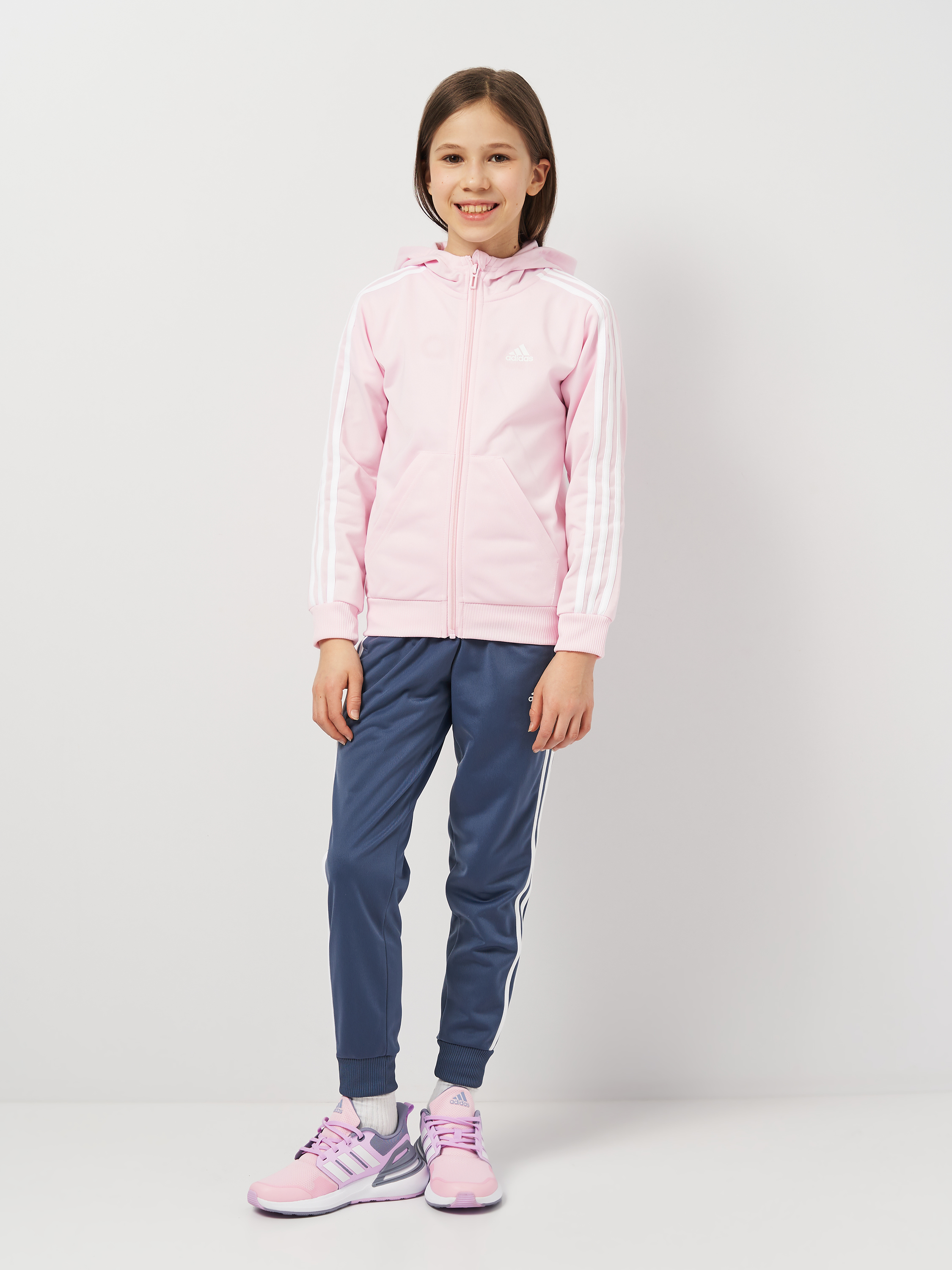 Детский спортивный костюм (толстовка + штаны) для девочки Adidas Lk 3S ...