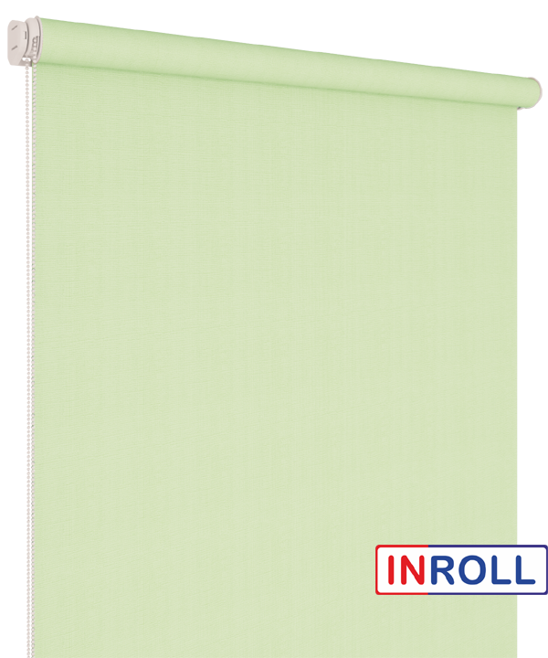 Ролета тканевая INROLL Есо-Mini Plus 40х185 см Camila Светло-зеленый ...