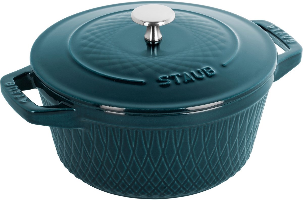 Каструля чавунна кругла Staub з кришкою морська 4 л (1023546) – фото ...