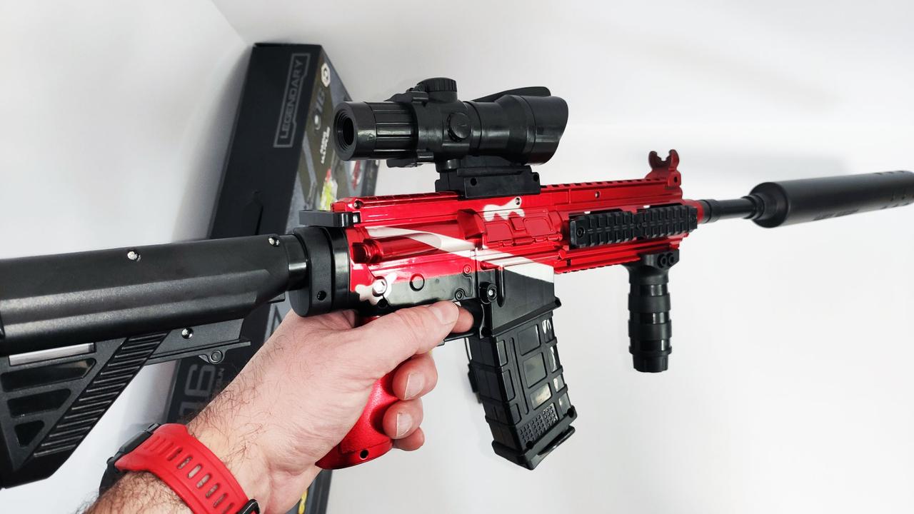 Большой автомат M416 Red на орбизах 85 см., оптический прицел – фото ...