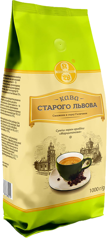 Купить Кофе в зернах Кава Старого Львова 1 кг Марципановый ...