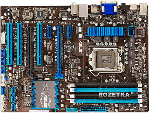 Материнская плата Asus P8H77-V LE (s1155, Intel H77, 2 x PCI-Ex16 ...