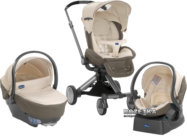 Коляска Chicco Trio I-Move 3 в 1 бежевая (79195.69) – фото, отзывы ...
