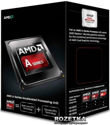 Процессор AMD Richland A10-6700 3.7GHz/4MB (AD6700OKHLBOX) sFM2 BOX – фото, отзывы ...