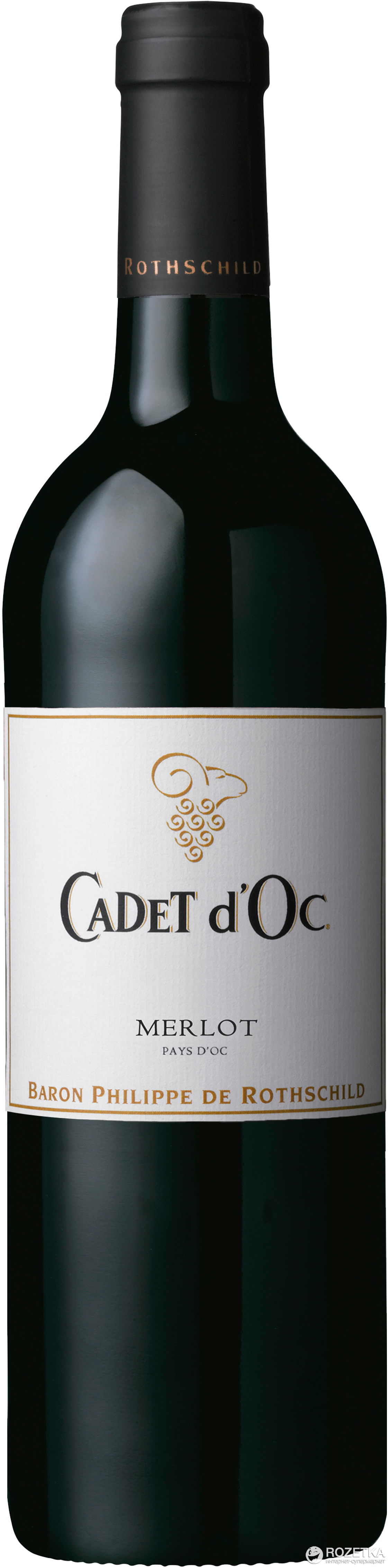 Вино Baron Philippe de Rothschild Cadet dOc Merlot красное сухое 0.75 л ...