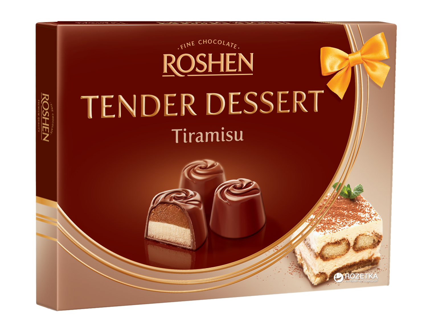 Конфеты Roshen Tender Dessert Tiramisu ВКФ 120 г (4823077616204 ...