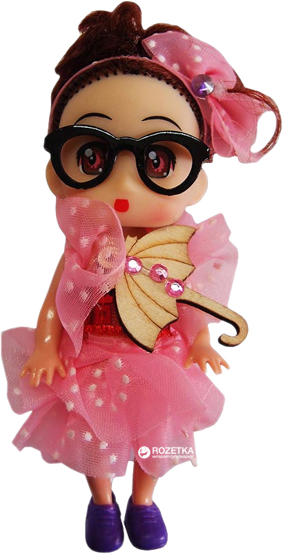 Ялинкова іграшка Dlt Collection Дівчинка в окулярах 10 см Різнобарвна 0806 3a 8595050645469