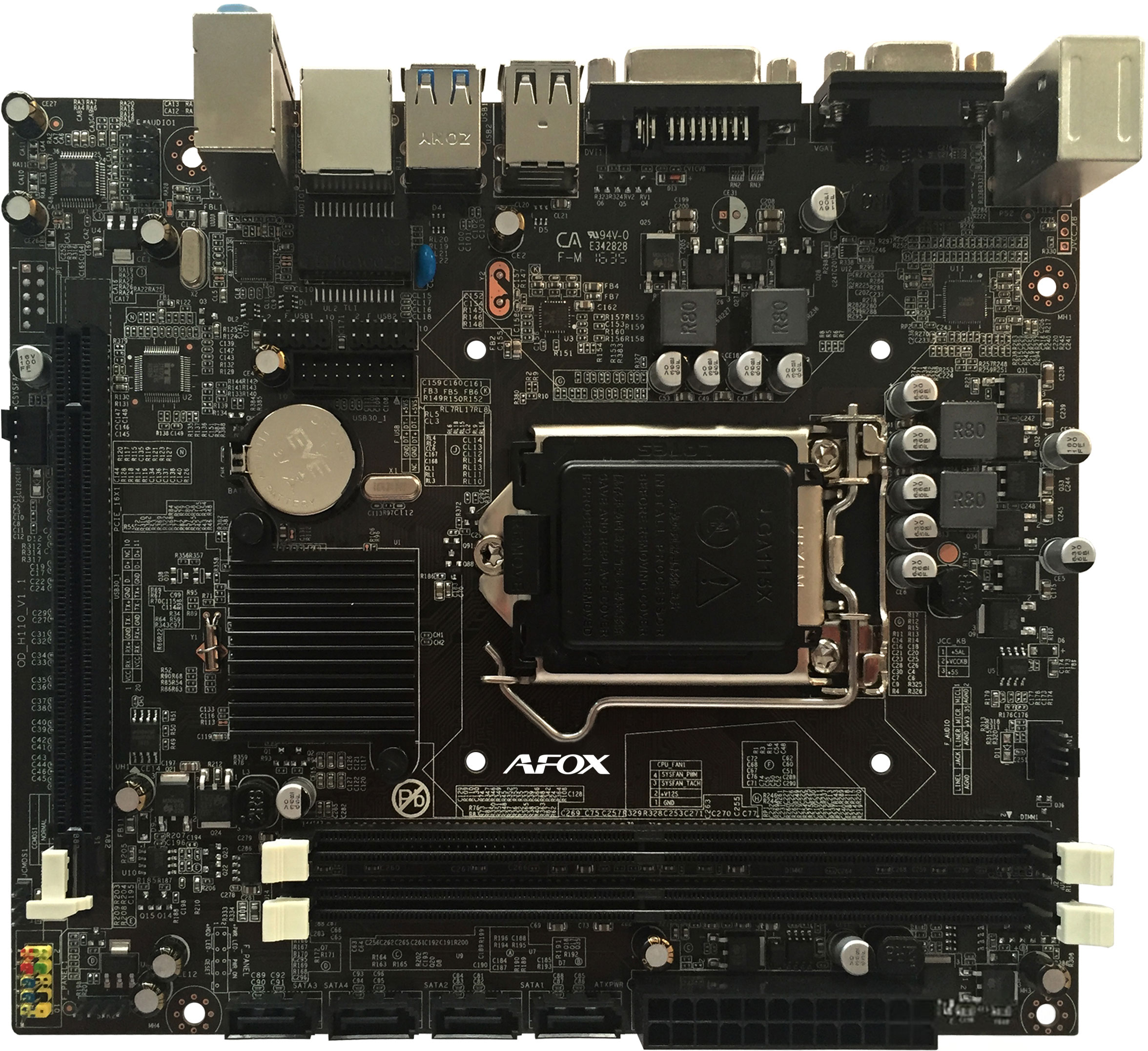 Материнская плата AFOX IH110-MA (s1151, Intel H110, PCI-Ex16) – фото ...