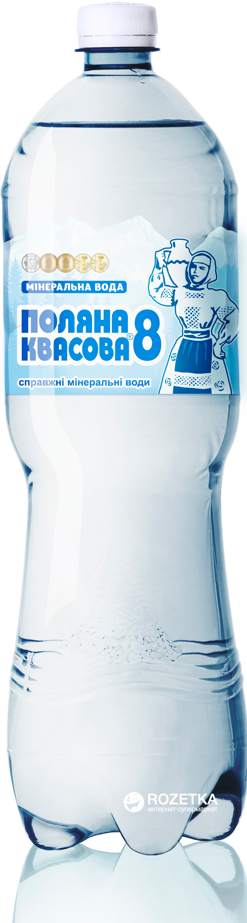 Упаковка мінеральної газованої води Алекс Поляна Квасова №8 1.5 л х 6 ...