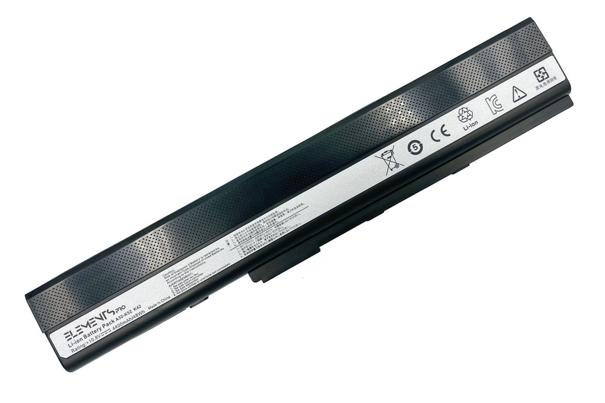 Батарея Elements PRO для Asus P62 P82 10.8V 4400mAh (K42-3S2P-4400 ...