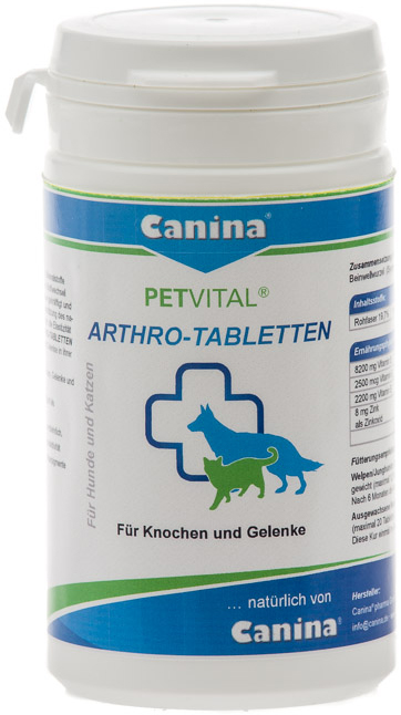 Таблетки для суставов Canina Petvital Arthro-Tabl 60 шт (4027565723003 ...