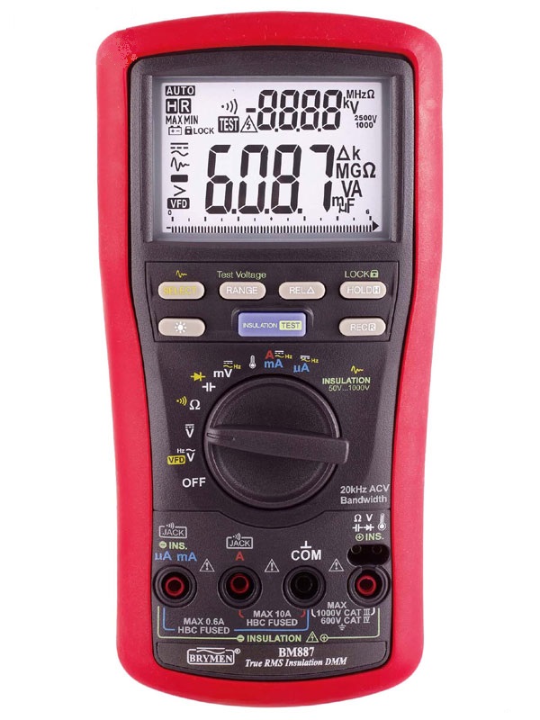 Мультиметр-мегаомметр Brymen BM-887 для измерения сопротивления ...