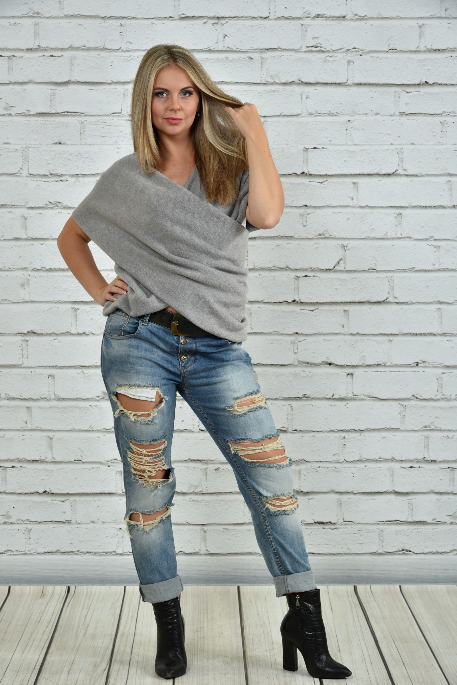 Кофта GARRY-STAR 0363-3 42 Сірий від продавця: PlusDress – в інтернет ...