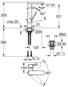 Смеситель для раковины GROHE PLUS 23872003 – фото, отзывы ...
