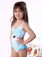 Купальник суцільний Keyzi key-114 104 см блакитний і білий от продавца ...