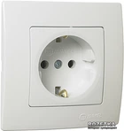 Розетка с заземлением Makel Lilium Natural Kare Белая (32001028) – фото, отзывы, характеристики ...