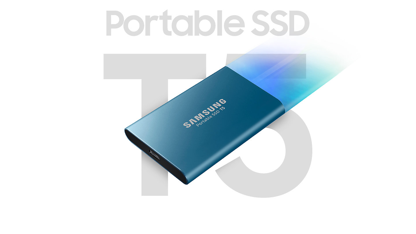 SSD диск Samsung Portable T5 1TB USB 3.1 Type-C V-NAND TLC (MU-PA1T0B ...