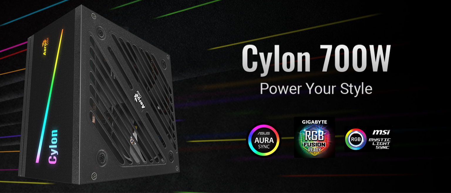 Блок питания Aerocool Cylon 700W ARGB (ACPW-CL70AEC.11) – фото, отзывы ...
