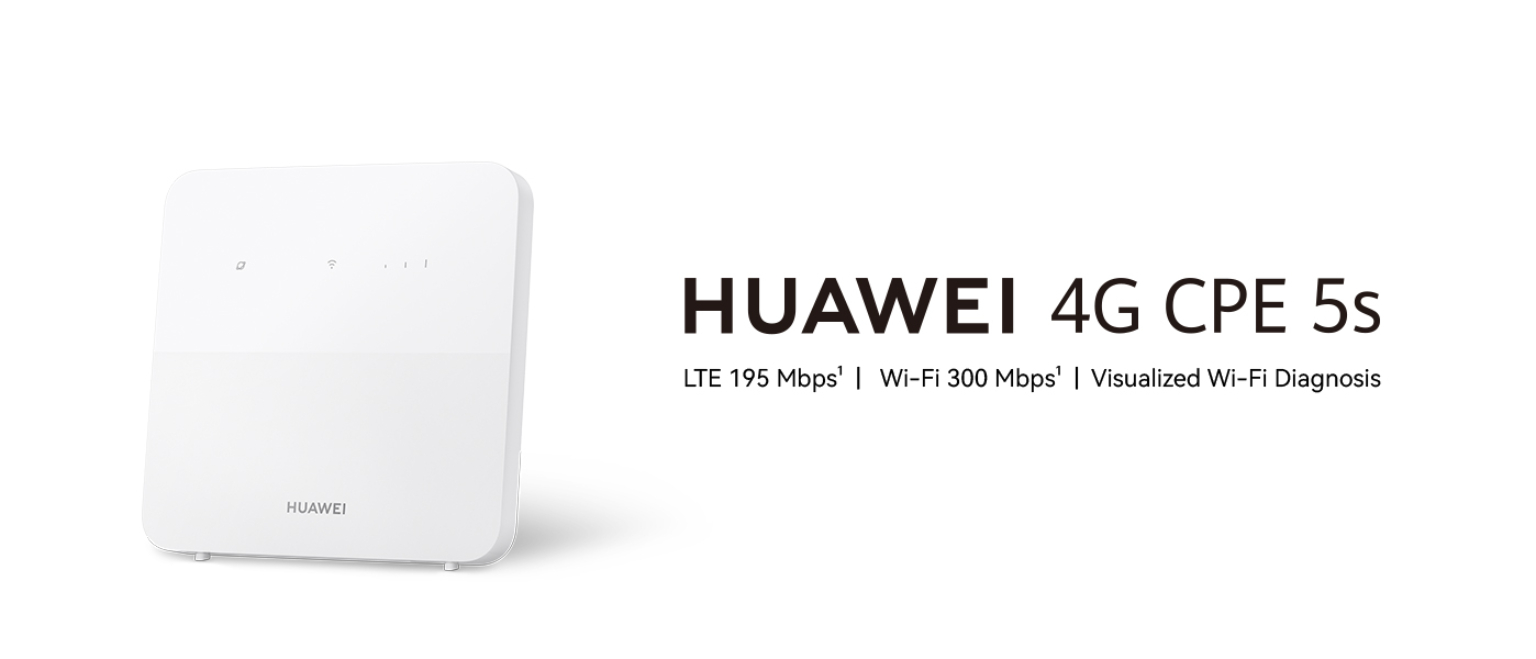 4G WI-FI-роутер Huawei 4G CPE 5s B320-323 (51060JSB) WiFi4 / N300 / Nano SIM / Порт под внешнюю ...
